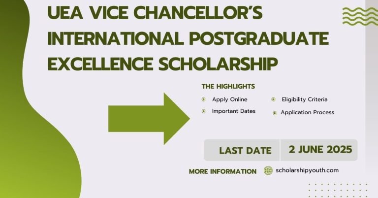 UEA Vice Chancellor’s International Postgraduate Excellence Scholarship 2025 - Scholarship Adda